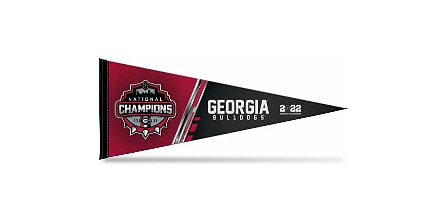 UGA 2021-22 CFP Champs Pennant 12x30
