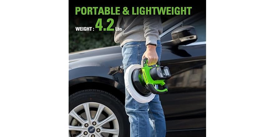 Greenworks 24V 10" Cordless Orbital Buffer