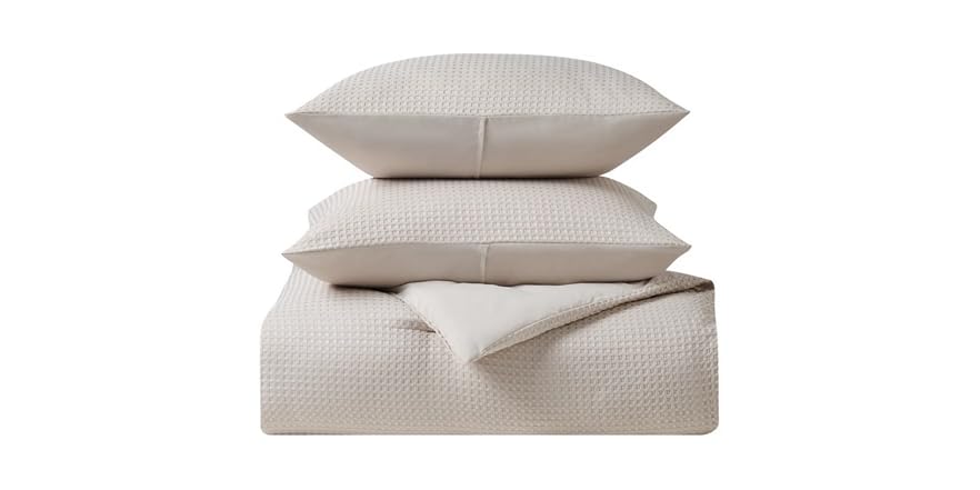Kathy Ireland 3 Pc Waffle Comforter Set
