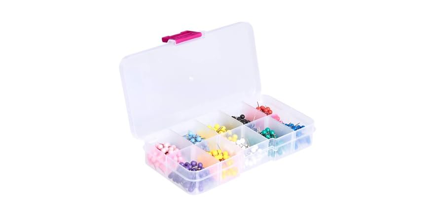 1/8-Inch Push Pins Map Tacks, 600-Pack