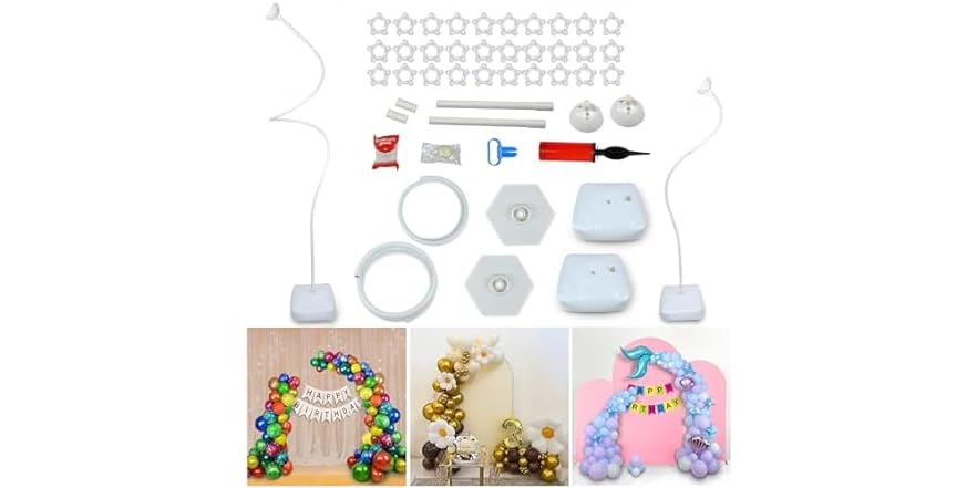 8.2ft & 5ft Balloon Arch Kit With Stands