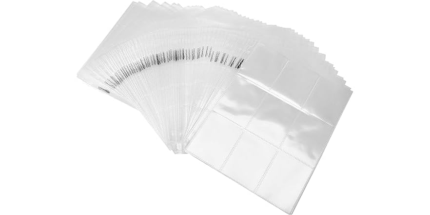 Card Sleeve Binder Sheets - 500-Pack