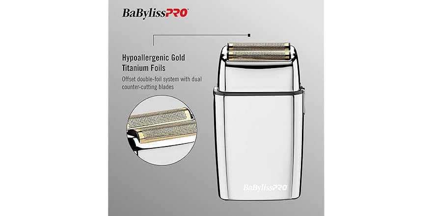 BaBylissPRO MetalFX Electric Double-Foil Shavers for Men