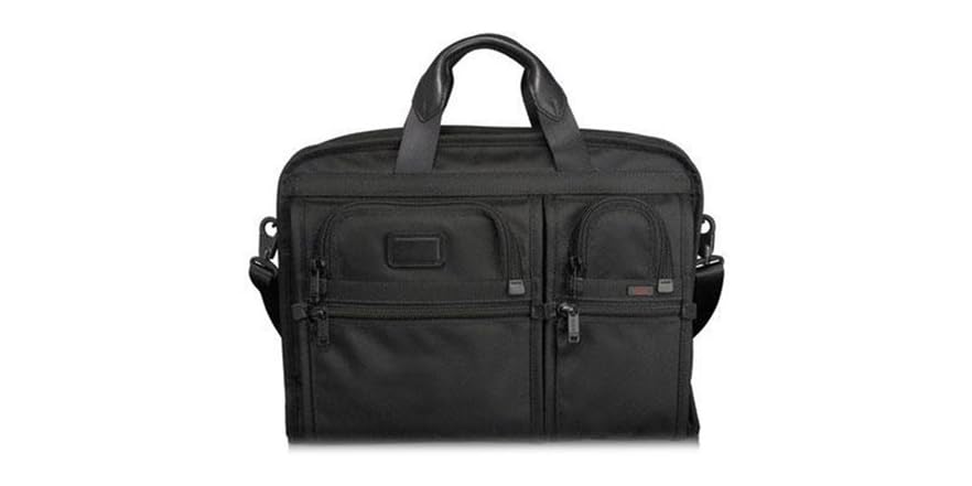 Tumi Alpha Compact Large Screen Computer Brief Black