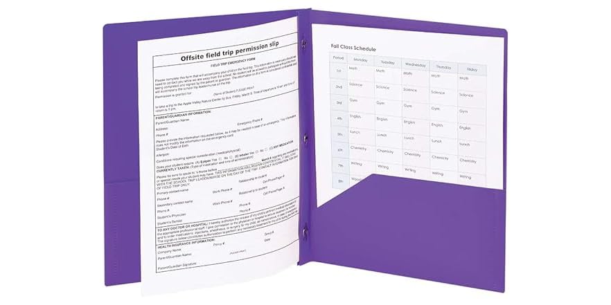 Smead Poly Folder 3-Pack Purple