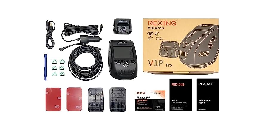 Rexing V1P Pro Dual 1080p Dash Cam