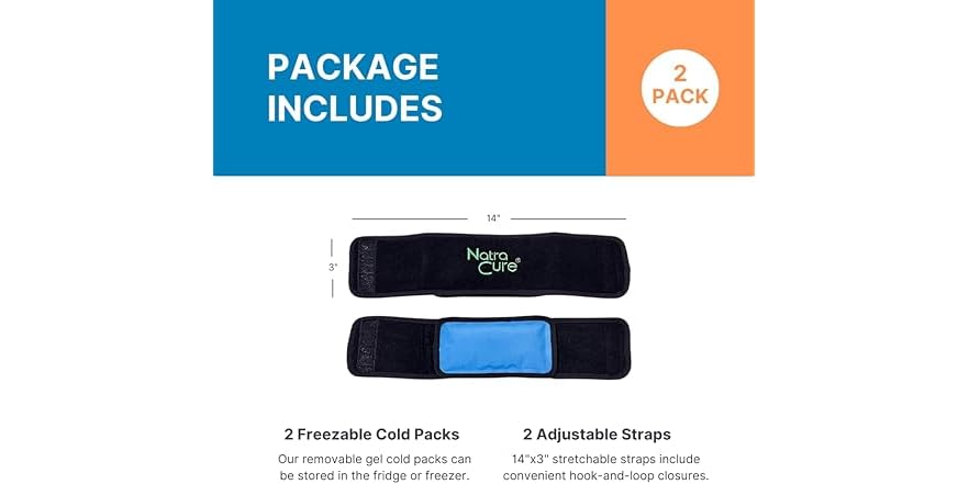 NatraCure Cold Therapy Wrap, 2-Count