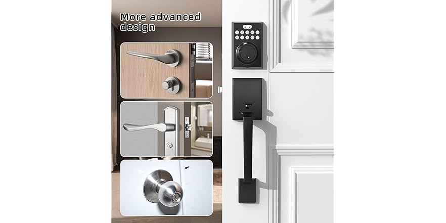 Keyless Entry Door Lock Deadbolt w/ Handle