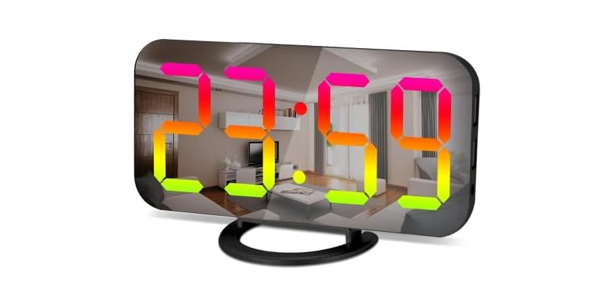 LED Digital Alarm Clock with USB