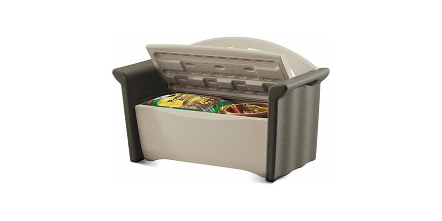 Rubbermaid Resin Storage Deck Box Bench