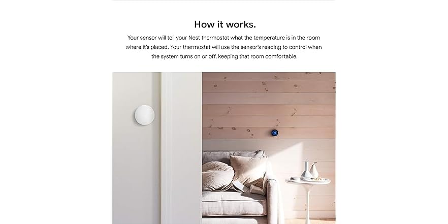 Google NEST-SNSR Google Nest Temp Sensor WHITE white