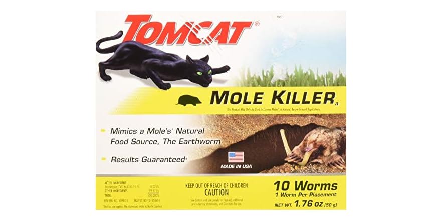 Tomcat Mole Killer Worms, 10pk