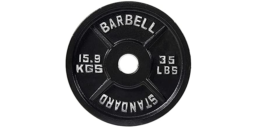 Cast Iron Olympic 35 LB Weight Plate