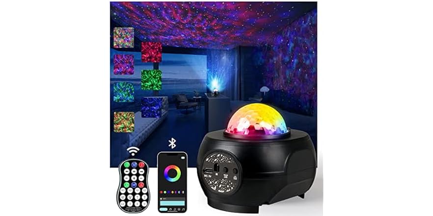 RCMo Galaxy Star Projector Night Light