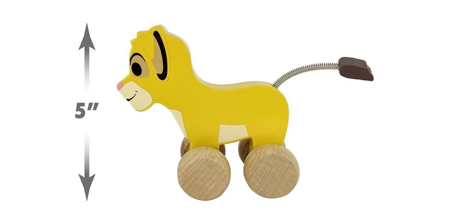 Disney Wooden 6.5in Simba Clutch Toy