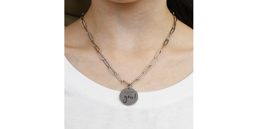 Girls' Inspirational Paperclip Necklace