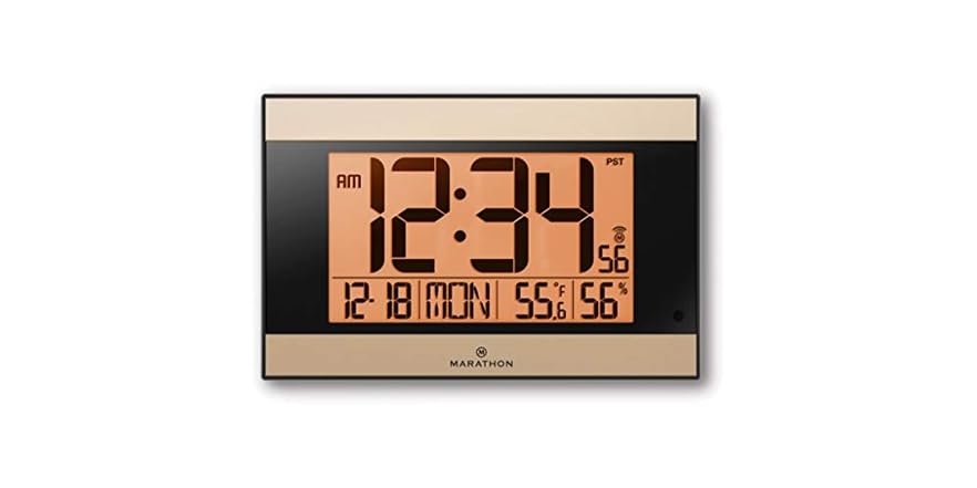Marathon Atomic Digital Wall Clock