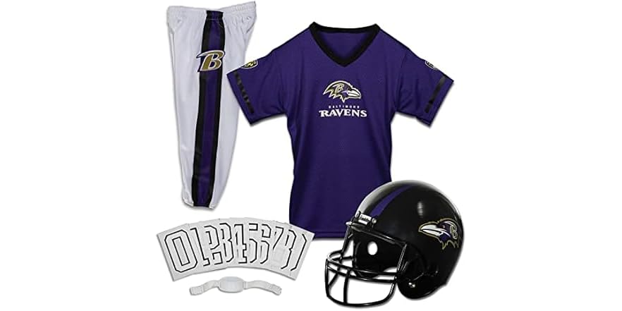 BALTIMORE RAVENS Youth Helmet & Uniform Set (S)