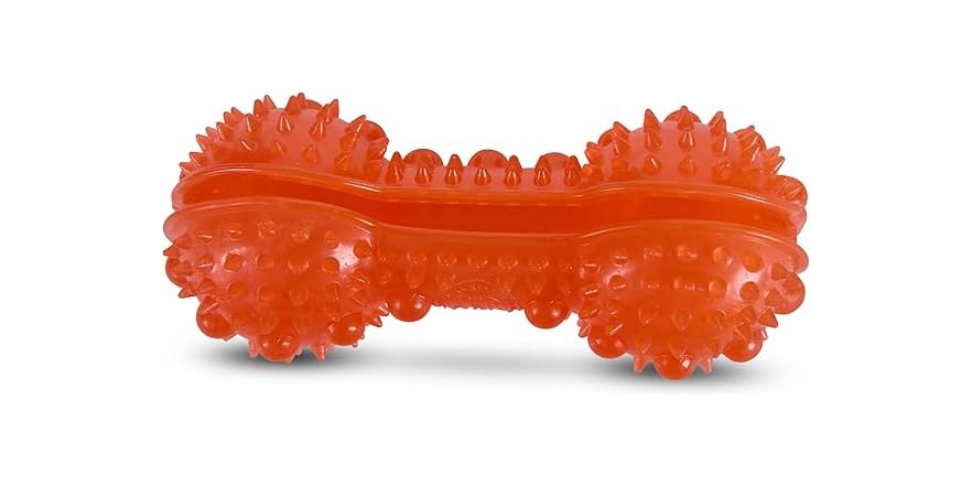 AKC 2-Pack TPR Treat Toys – Vanilla Scented Bone & Ball