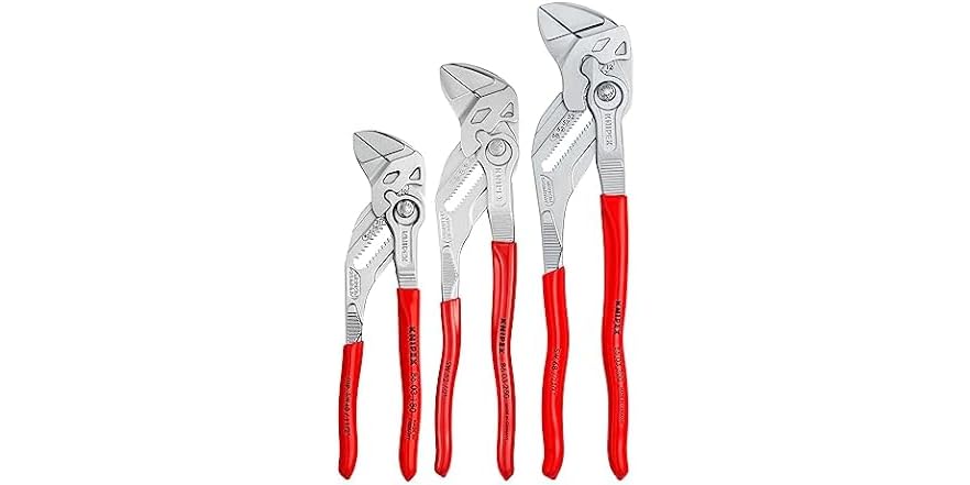 KNIPEX Tools 00 20 06 US2, Pliers Wrench 3pc Set (Open Box)