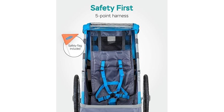 Instep 12-QE104A Instep Bike Trailer, Single Blue (Open Box)