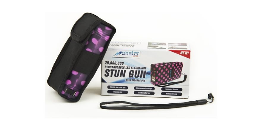 Monster Rechargeable Stun Gun 25 Million Volts