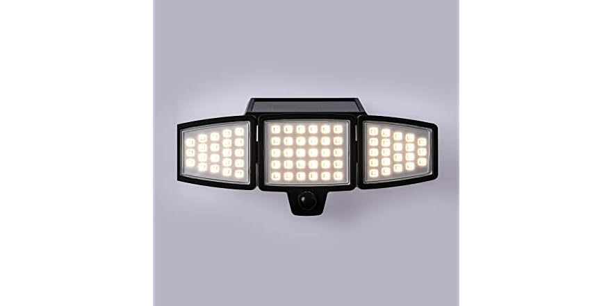 Triple Head Motion Sensor LED Light, 2-Pack