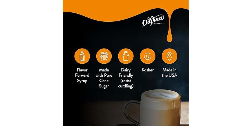 DaVinci Coffee Liqueur Syrup 25.4oz (4pk)