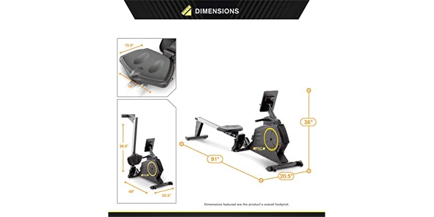 Circuit Fitness Foldable Rowing Machine