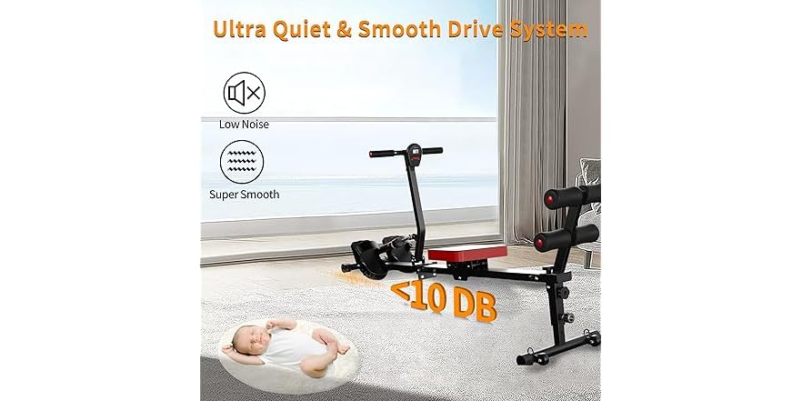 Upreign Adjustable Rowing Machine 12 Modes