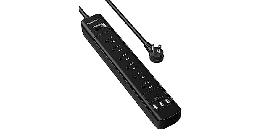 SUPERDANNY Surge Protector Power Strip