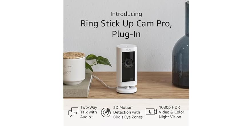 (NEW) Ring Stick Up Cam Pro Plug-In (2023 Release)