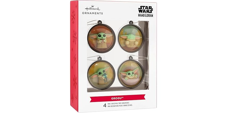 Hallmark Star Wars: The Mandalorian Grogu Scenes Ornaments