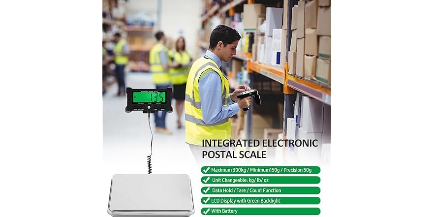 660LB Heavy Duty Postage Scale With LCD