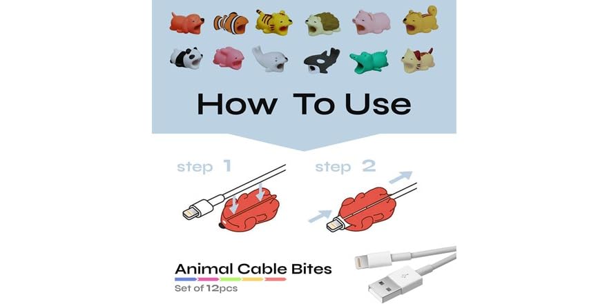 Cable Animal Bites Cord Protectors (12 Count)
