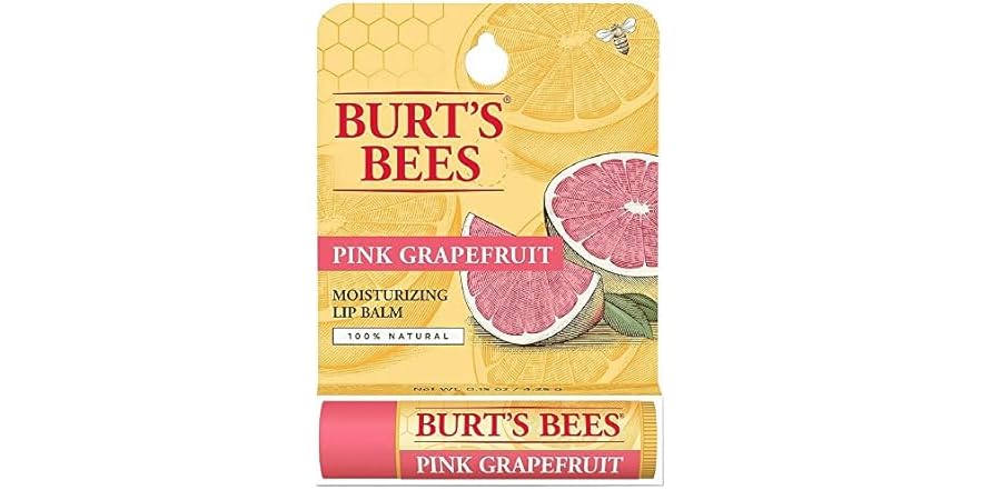 Burt's Bees Lip Balm Size, 0.15 Ounces - Pink Grapefruit