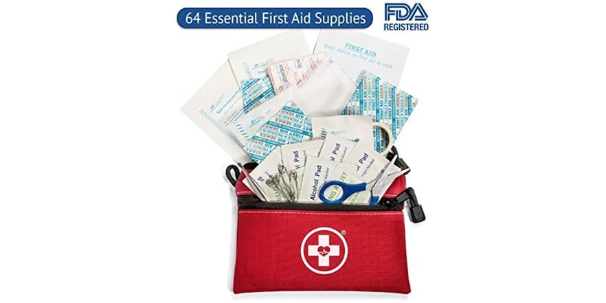Swiss Safe First Aid Kit Pouch (64-Pc)