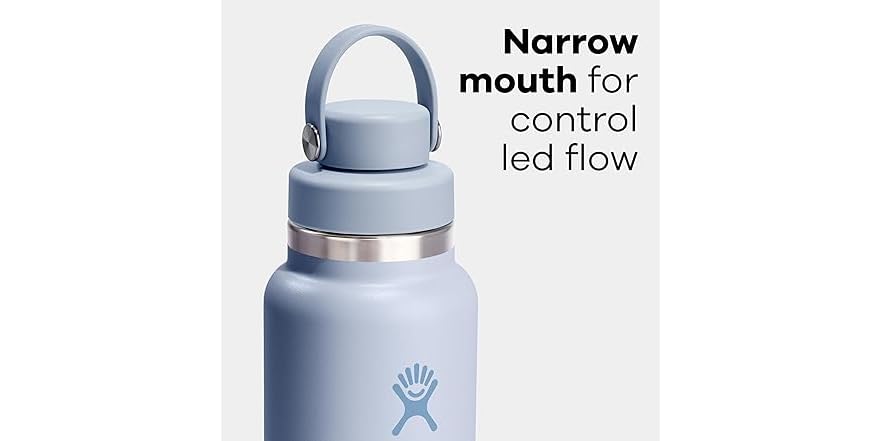 Hydro Flask Bottle Wide Mouth, 32 oz, Cascade Blue