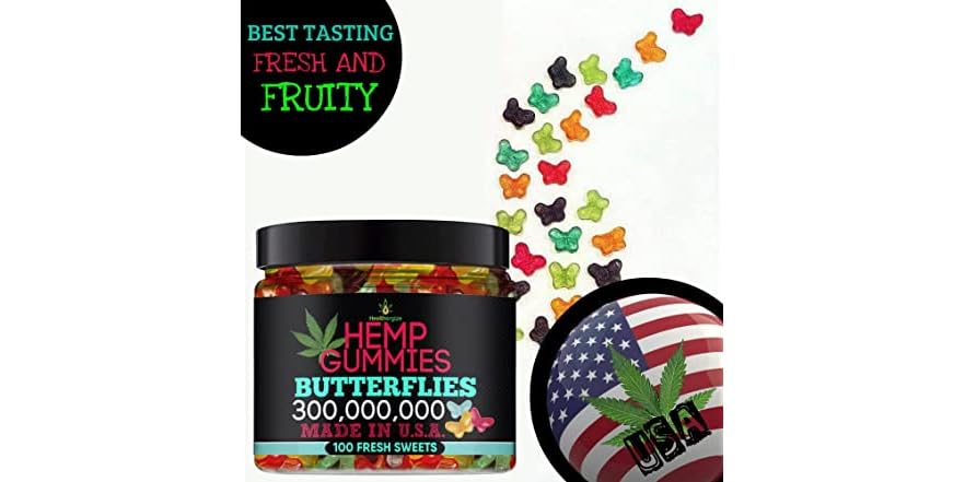 Healthergize Hemp Butterfly Gummies (100-Ct)