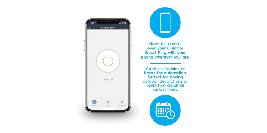 Brookstone 3 Outlet Outdoor Smart Plug