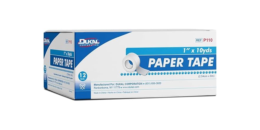 Dukal Paper Tape (12 Boxes of 12) (Pack of 144)