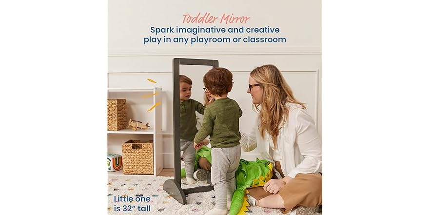 ECR4Kids Toddler Single-Sided Bi-Directional Mirror