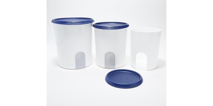 Tupperware 3-Piece One-Touch Canisters