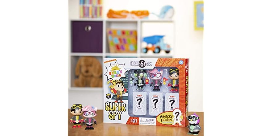 RYAN'S WORLD Super Spy 6-Pack Mystery Toys