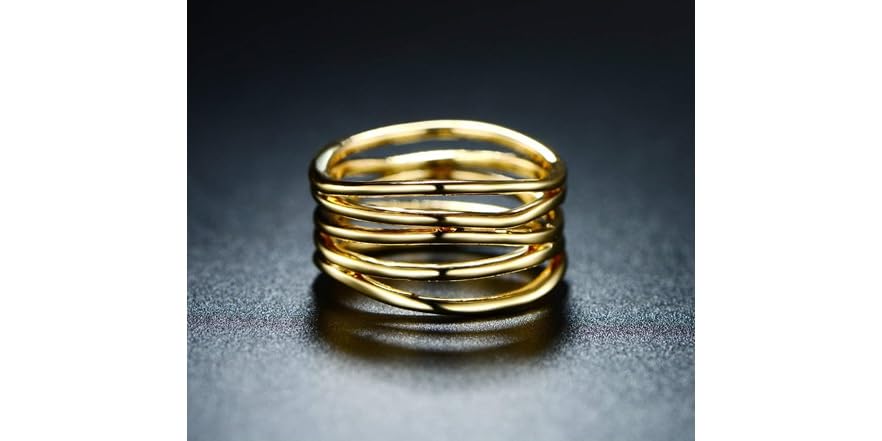 Barzel Gold Plated Statement Ring