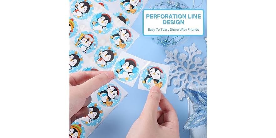 1200 Pcs Penguin Stickers