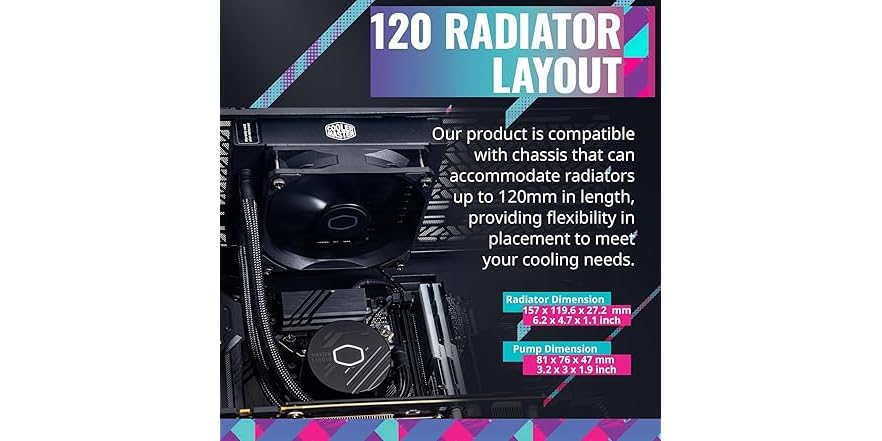 Cooler Master 120L Core AIO Cooler (Open Box)
