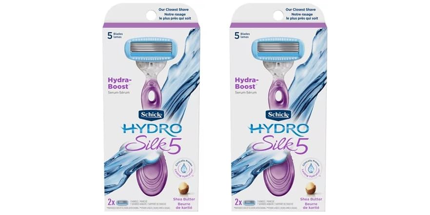 2 PK Hydro Silk Razor