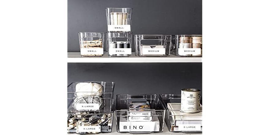 Stackable Plastic Storage Bins