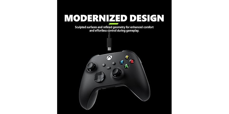 Xbox Wireless Gaming Controller + USB-C Cable